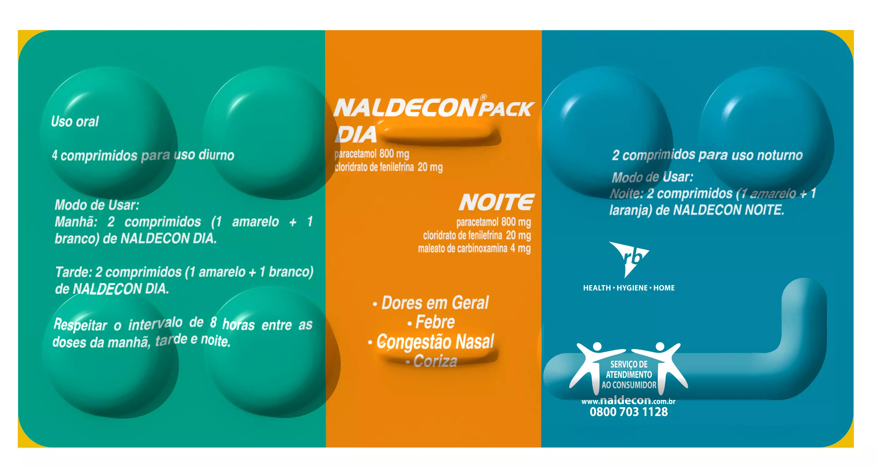 Naldecon Dia E Noite 6 Comprimidos